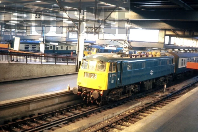 35MM SLIDE BR British Railways Electric Loco Class 85 E3057 Euston 1971 ...