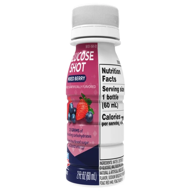 FAST ACTING CARBS Rite Aid Mixed Berry Glucose Shot to Raise Sugar exp ...