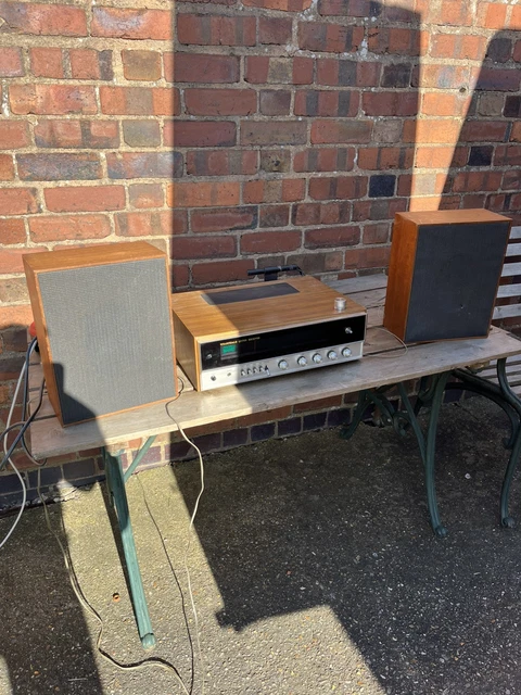 VINTAGE RETRO TEAK Wharfdale Linton Receiver And Speakers, A1007 ...