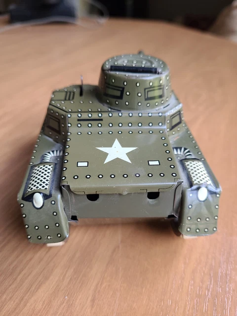 VINTAGE TIN TOY wind up tank gamma tank made in Western Germany $60.00 ...