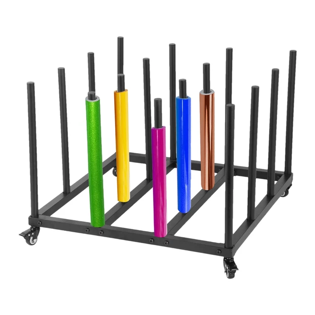 VINYL CART MOBILE Rack Vinyl Roll Storage Cart Vinyl Holder Mobile ...