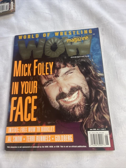 WORLD OF WRESTLING WOW Magazine Mick Foley In Your Face WWF WCW ECW WWE ...