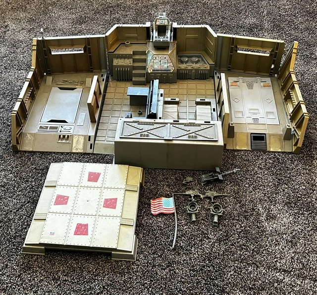VINTAGE GI JOE Command Center Headquarters Base Near Complete 1983 ...