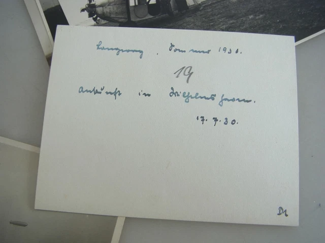 4 ALTE FOTOS Flugzeug Focke-Wulf A.28 Habicht Flugplatz Langeoog ...