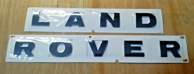 LAND ROVER DECAL BONNET BADGE LETTERS GLOSSY CHROME FOR FREELANDER 1998 ...