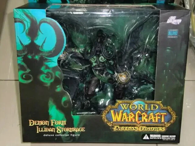 FIGURINE WOW WORLD of Warcraft Demon Form Illidan Stormrage Deluxe ...