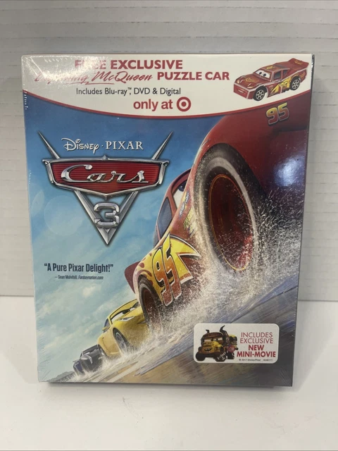 DISNEY PIXAR CARS 3 (Blu-Ray + DVD + Digital, 2017) Target Exclusive ...