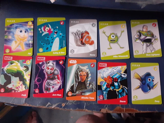 WOOLWORTHS DISNEY 100 Wonders Collectors Cards Set Bundle of 20 lot #4 ...