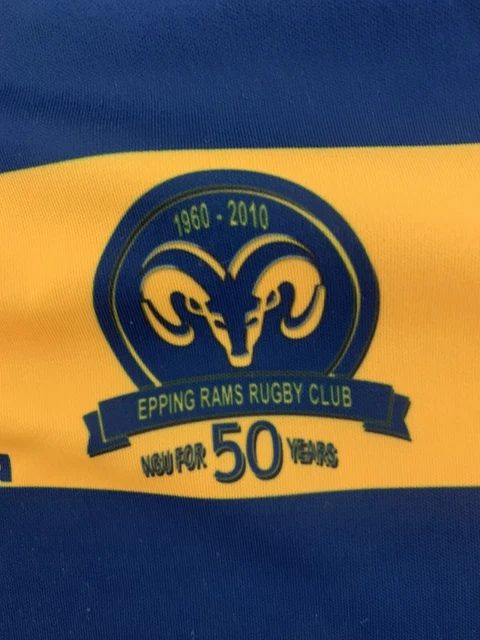 EPPING RAMS RUGBY Club Jersey. Size XL, 50 Years Player Issued Jersey ...