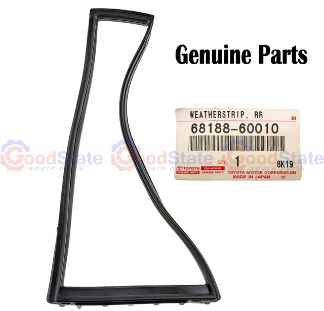 GENUINE TOYOTA LANDCRUISER 80 Series HDJ Rear RH 1/4 Quarter Window ...