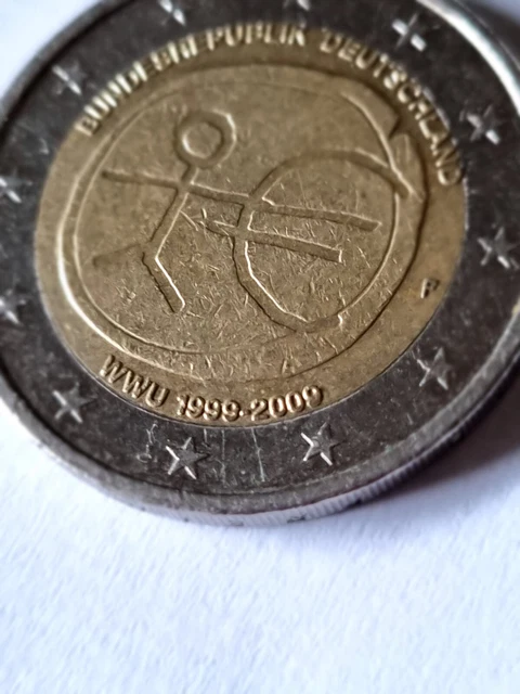 SELTENE 2 EURO Münze mit Strichmännchen WWU 1999-2009 Fehlprägung EUR 3.000,00 - PicClick DE