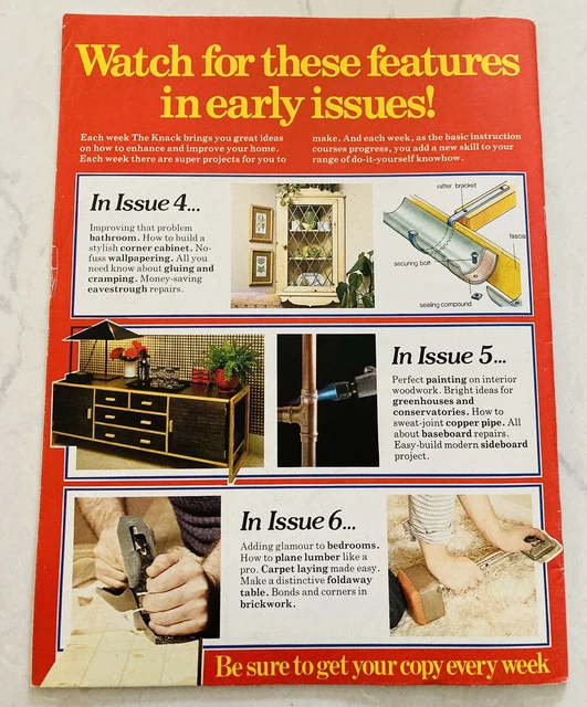 VINTAGE THE KNACK Magazine Issue 2 (1981) DIY Handyman Home Repairs $4. ...