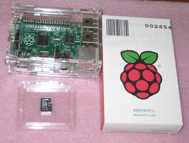 ORIGINAL RASPBERRY PI 1 Model B+ With SD Card, Case & Original Box £12. ...
