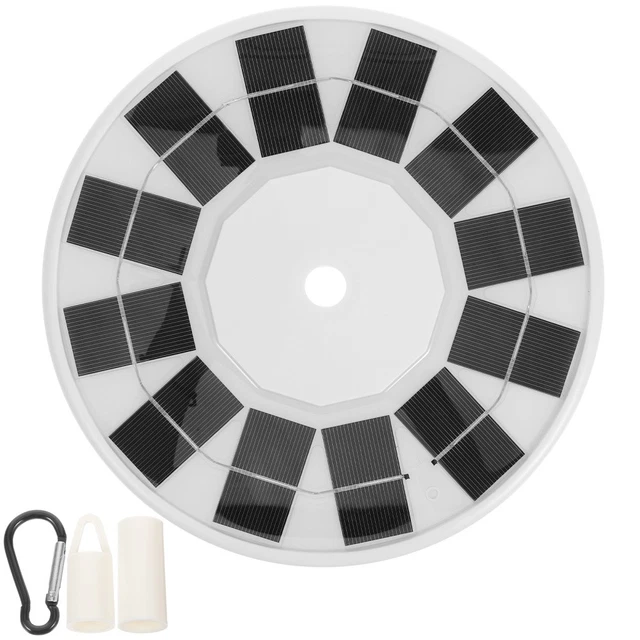 128 LED SOLAR Flagpole Light outside Lights Powered Weatherproof £37.88 ...