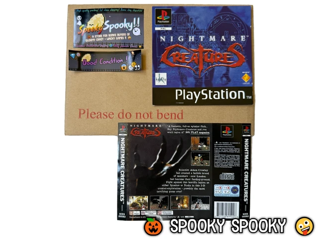 NIGHTMARE CREATURES PS1 Front / Back Insert - UK PAL GC - Tracked £29. ...