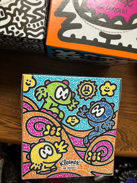 KLEENEX X MR Doodle Limited Edition Design boxed Tissues - All 3 ...