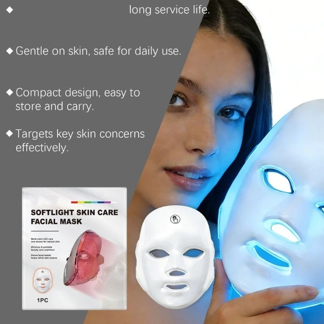 RECHARGAEBLE GENTLE FACE Care Mask for Soothing Skin Reducing Redness ...