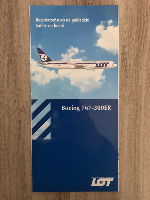 SAFETY CARD LOT POLISH AIRLINES Boeing 767-300ER EUR 3,99 - PicClick FR