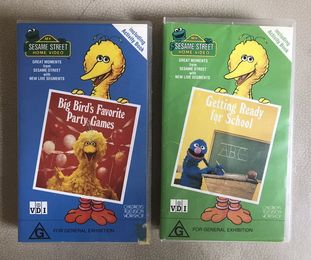SESAME STREET BIG Bird s Favorite Party Games VHS 4 08 PicClick UK
