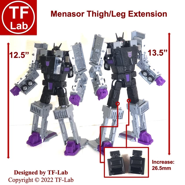 LEG EXTENSION UPGRADE Kit: for Transformers Legacy Motormaster Menasor ...