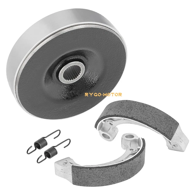 REAR BRAKE DRUM Hub & Shoe Spring Kit for Yamaha Big Bear 250 400 ...