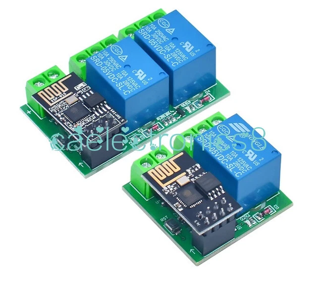 ESP8266 DUAL CHANNEL WIFI Relay Module ESP-01/01S DC5V With Relay Indicator $2.56 - PicClick CA
