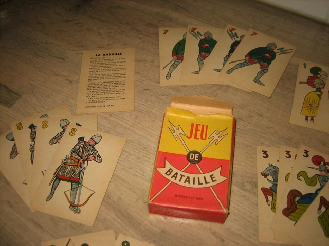 ANCIEN JEU DE la Bataille Willeb Paris Jeu de cartes Enfants EUR 20,00 ...