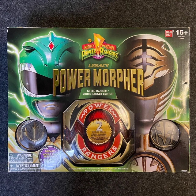 MIGHTY MORPHIN POWER Rangers Green & White Ranger Edition Legacy Power ...