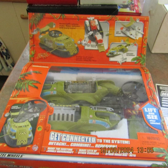 MATTEL MATCHBOX SYSTEM Mega-Rig Jungle Hovercraft Set New in Original ...