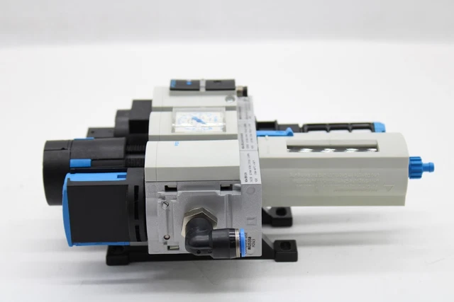 FESTO MS4-EM1-1/4 VALVE With MS4-LFR-1/4-D7-E-R-M-AS and MS4-EE-1/4 ...