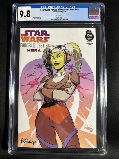 STAR WARS FORCES of Destiny Hera 1 CGC 9,8 one-shot IDW B variante ...