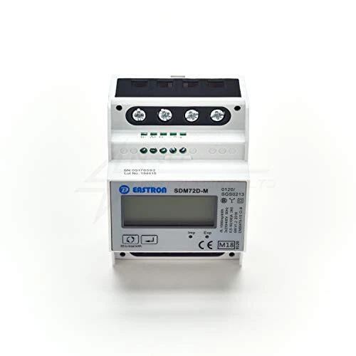 SDM72D-M-2-MID MISURATORE DI utilizzo elettricità - Modbus 1 o 3 fasi RS485 RTU - EUR 105,06 ...