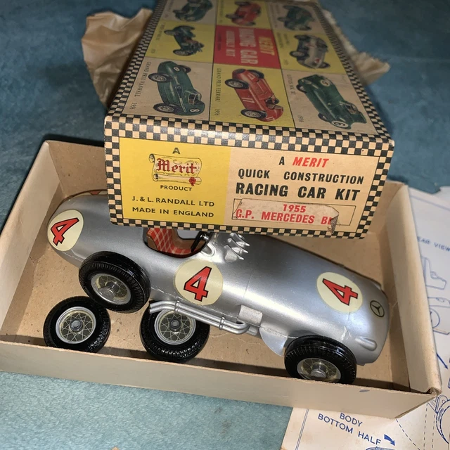 VINTAGE MERIT RACING Car Kit Mercedes Benz 1955 Vgc Boxed Rare £29.82 ...