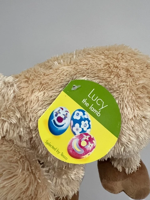 TESCO LUCY THE Lamb Soft Plush Toy Comforter cream sheep new tags £34. ...