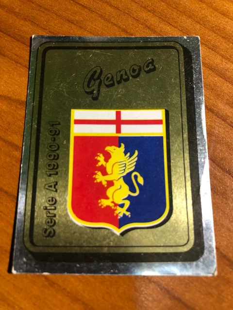 FIGURINA CALCIATORI PANINI 1990/91 SCUDETTO GENOA n 115 OTTIMA CON ...