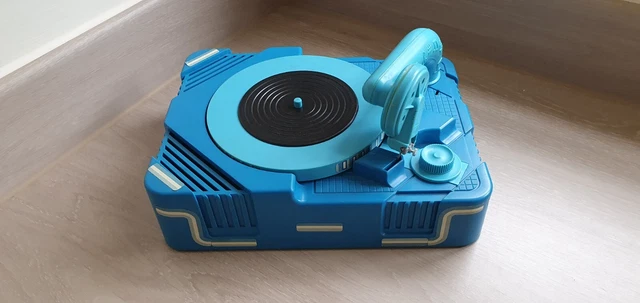 VINTAGE MY FIRST Record Player Blue Battery Operated Portable Working 2 ...