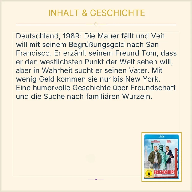 FRIENDSHIP BLU-RAY KOMÖDIE Matthias Schweighöfer Friedrich Mücke DDR ...