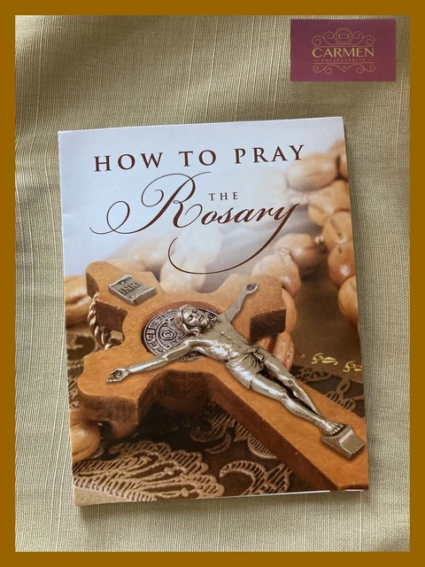 HOW TO PRAY The Rosary Prayer Mini Pocket Booklet Lords Prayer Catholic ...