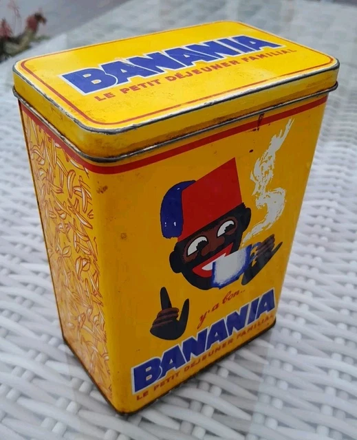 ANCIENNE BOITE EN métal Y'a bon BANANIA old box publicitaire vintage ...