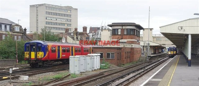 PHOTO (2) South West Trains 455 Class Emu 455 916 Arriving At Woking ...