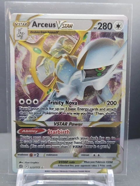 ARCEUS VSTAR POKEMON Arceus UPC 123/172 METAL Card Fresh $24.99 ...