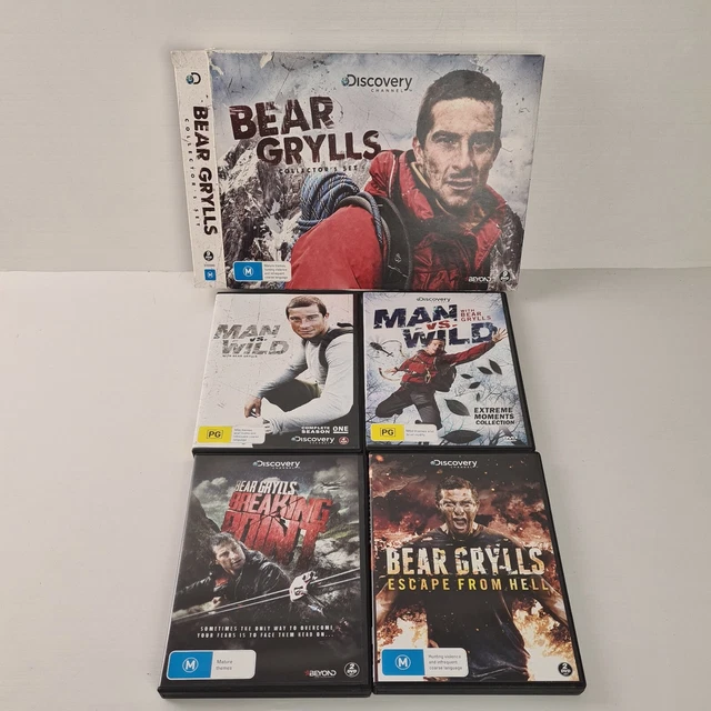 BEAR GRYLLS COLLECTOR'S Set Discovery Channel 9 DVD Set PAL R4 Wild ...