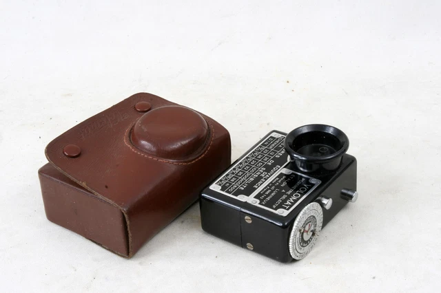 VINTAGE VOLOMAT EXTINCTION/HYBRID light meter, bakelite w/ leather case ...