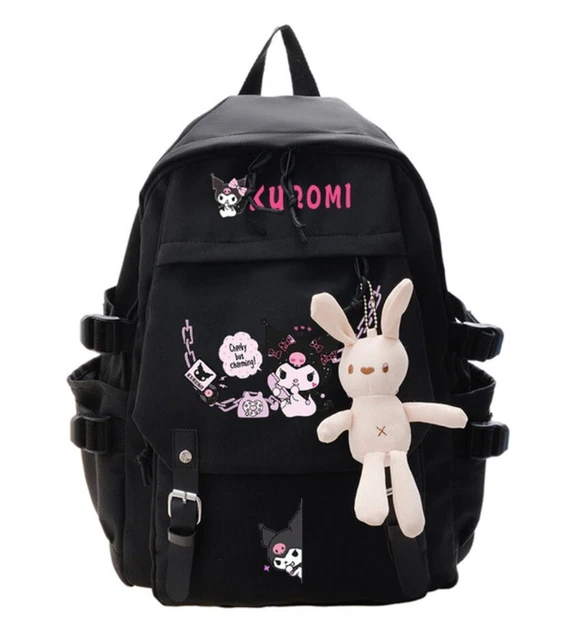 KAWAII SANRIO KUROMI school backpack bag purse hello kitty cinnamoroll ...