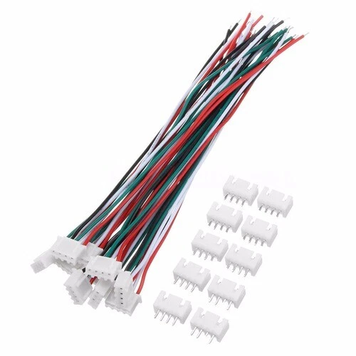 10SETS MINI MICRO JST XH2.54mm 4Pin Connector Adapter Plug + Wire Cable ...