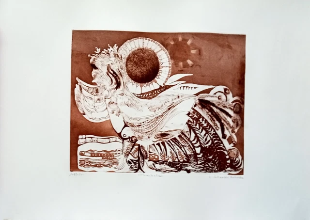 ORIGINAL LITHOGRAPH SIGNED Schaefer' - Lilian Minerbe Numbered 108 / ...