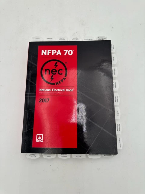 NFPA 70 NATIONAL Electrical Code NEC 2017 Edition Paperback TABBED ...