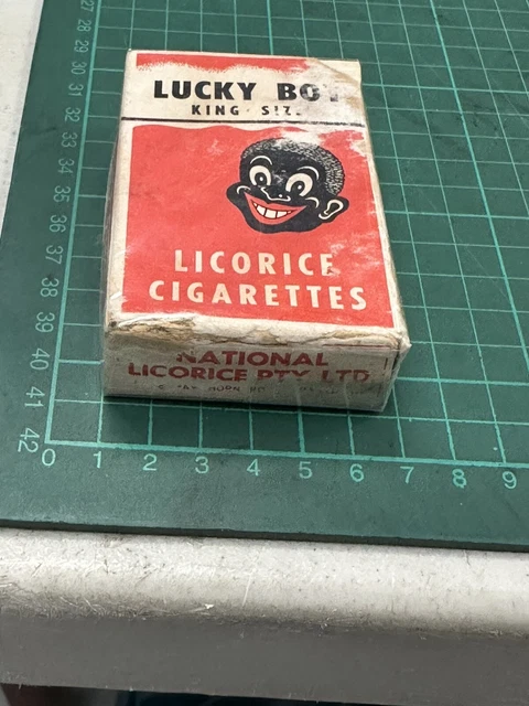 VINTAGE ADVERTISING LUCKY Boy Licorice Cigarettes Box Milk Bar $50.00 ...