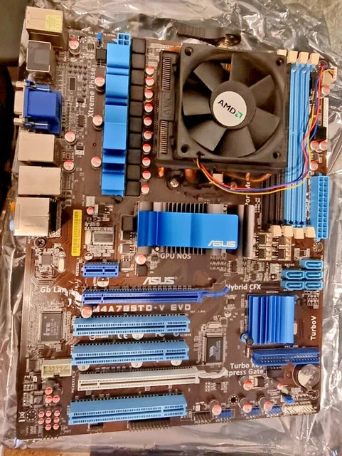 ASUS M4A785TD-V EVO Motherboard AM3 Socket + AMD Phenom II X4 955 £49. ...