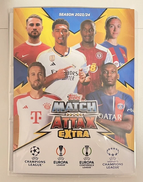 MATCH ATTAX EXTRA 23/24 Complet Classeur Avec 3 Édition Limitée & Promo ...